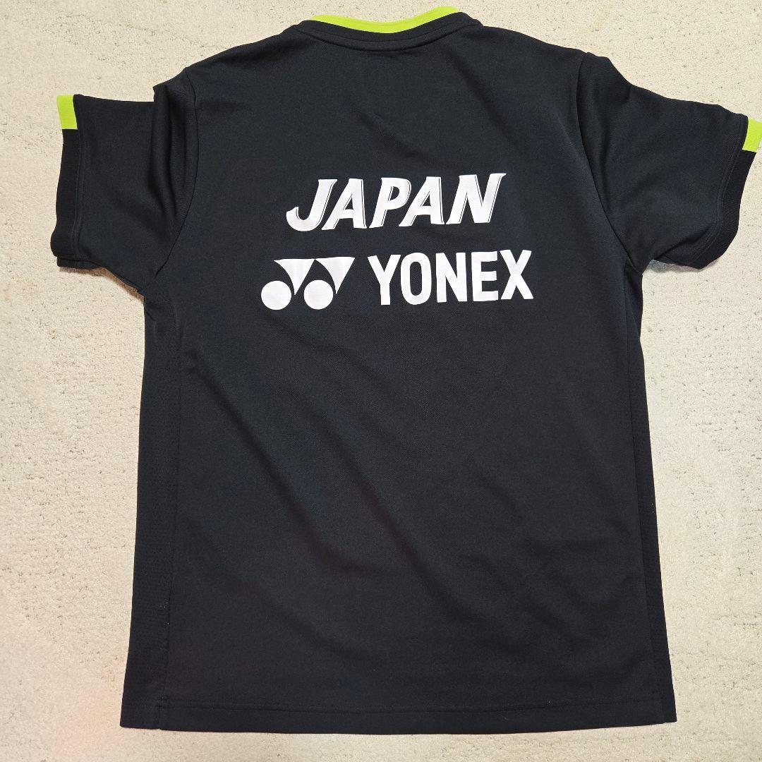 【L】バドミントン 日本代表 ゲームシャツ 支給品 練習着 YONEX 桃田賢斗