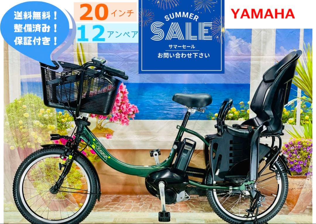 Y1610ヤマハ⭐️パスキス！激レアモデル　子供乗せ電動アシスト自転車