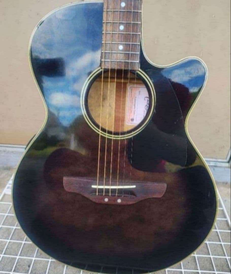 美品 Takamine 100シリーズ BK 型番不明 プリアンプ付きエレアコ