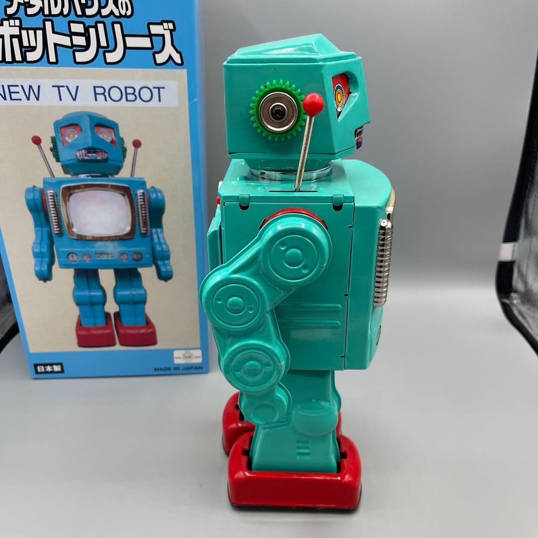 【希少・作動確認済】メタルハウスのロボットシリーズ　ニューテレビロボット　ブリキ