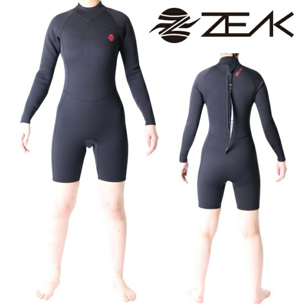 【新品未使用】zeak ウェットスーツ ロングスプリング レディース M