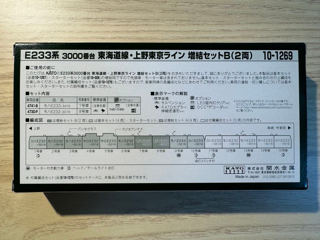 KATO 10-026+10-1269 E233系 スターターセット+増結B