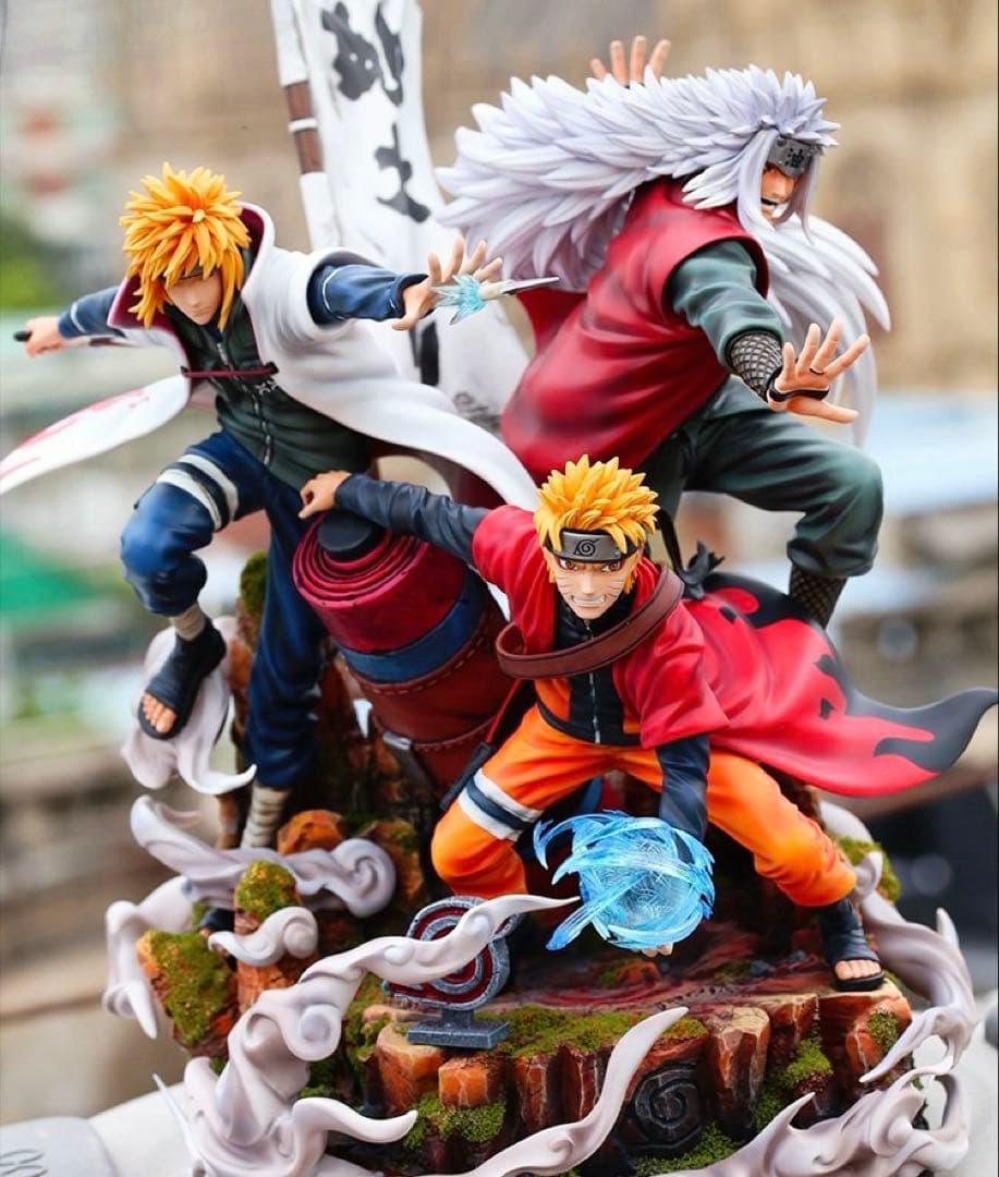 41cm NARUTO 自来也　波風ミナト　ナルト　フィギュア ガレージキット