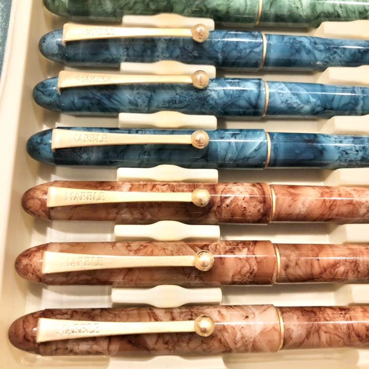 セラミックペン　マーブル　大理石柄　12本　Ceramic Pen Marble