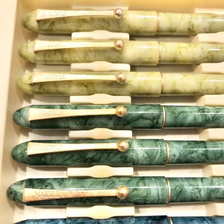 セラミックペン　マーブル　大理石柄　12本　Ceramic Pen Marble