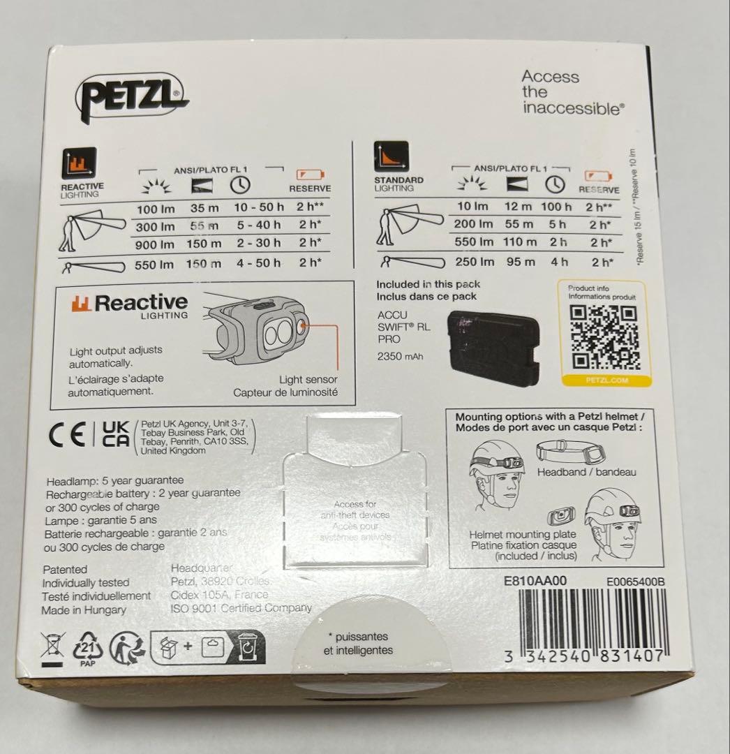 PETZL SWIFT RL PRO (ペツル スイフトRL プロ)