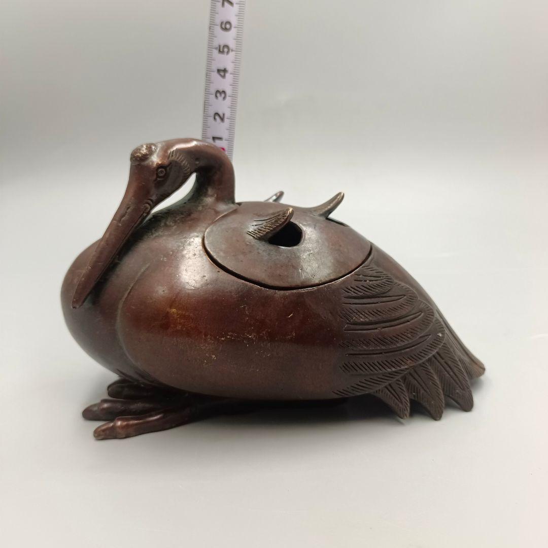 銅器 香炉 白鳥薫香炉 香道具 茶道具 装飾品 工芸品 美術品 置物