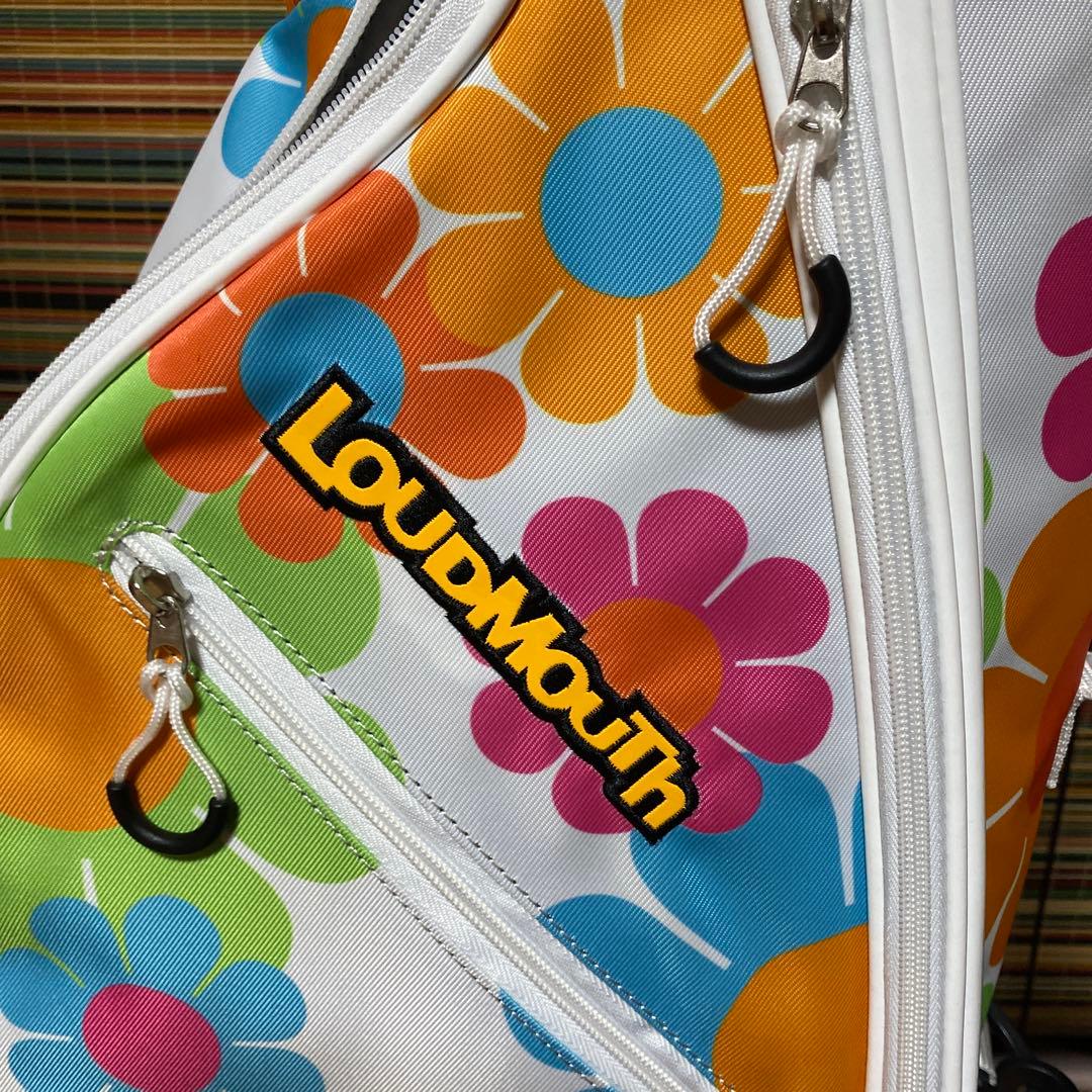ことね LoudMouth フラワーパターン ゴルフバッグ