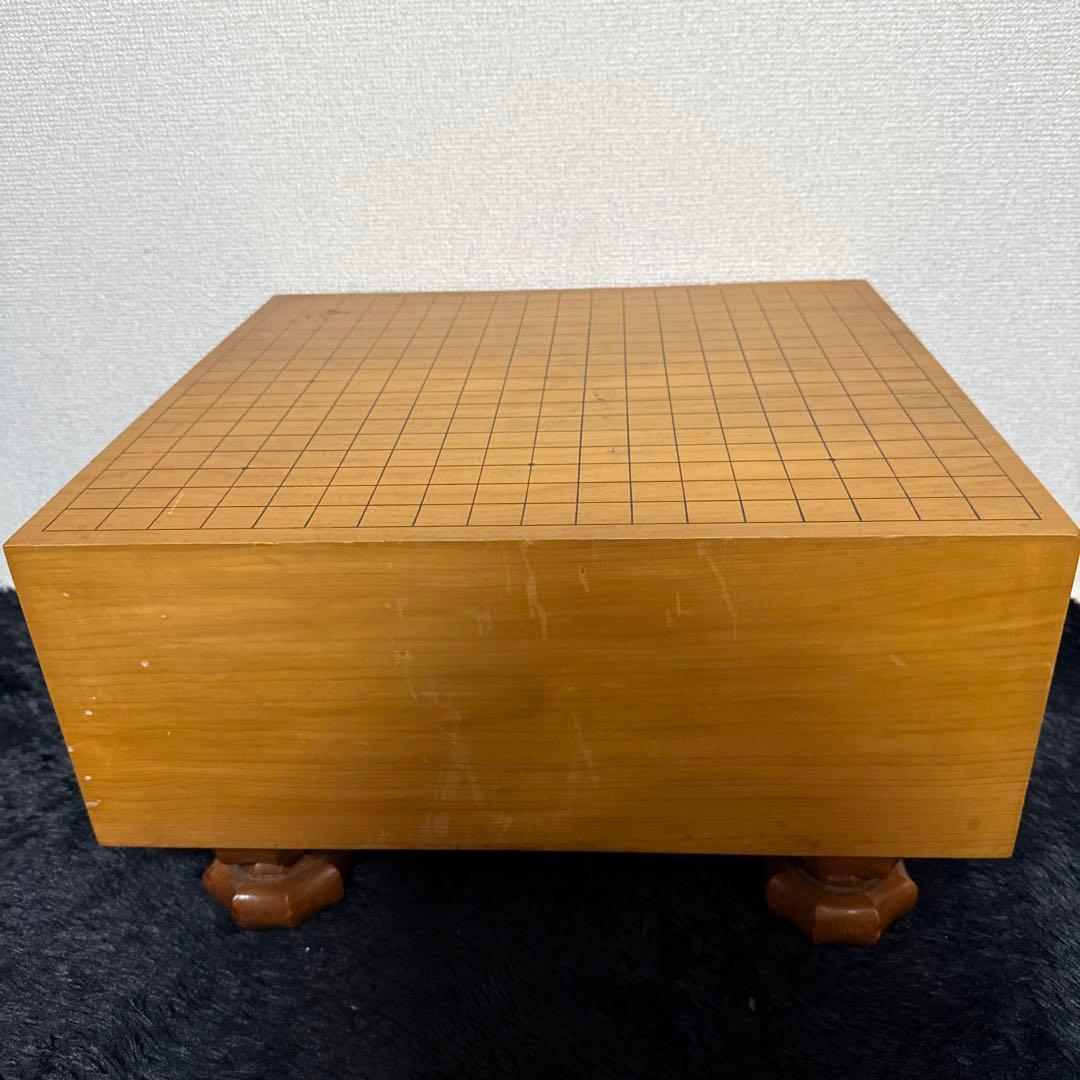 高級 囲碁盤 へそ付き 木製 巨大 足付 45×41 厚さ17cm