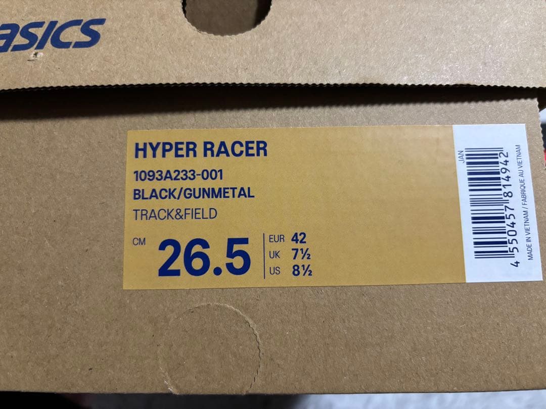 スパイク・シューズ asics HYPER RACER 26.5cm