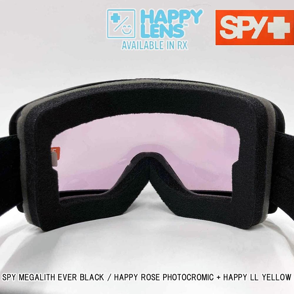 【新品】25-26 SPY MEGALITH EVER BLACK 調光レンズ