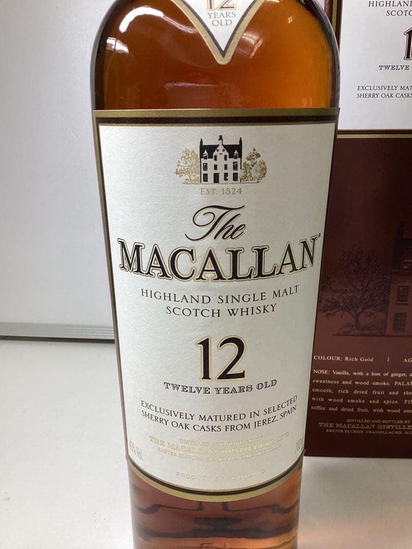 ト*イ様 The Macallan 12年 シングルモルトウイスキー 箱入り　未