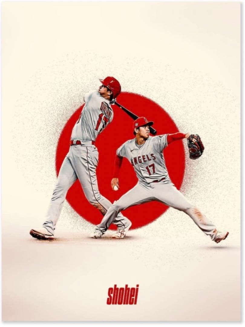 MLB エンゼルス　大谷翔平 ポスター インテリア絵画