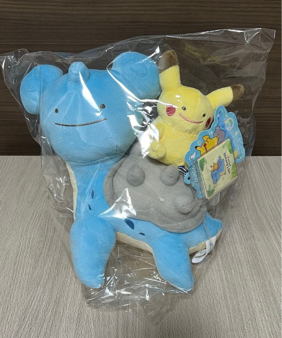 韓国 限定 ポケモン メタモン マスコットキーホルダー＆ぬいぐるみ セット 2個