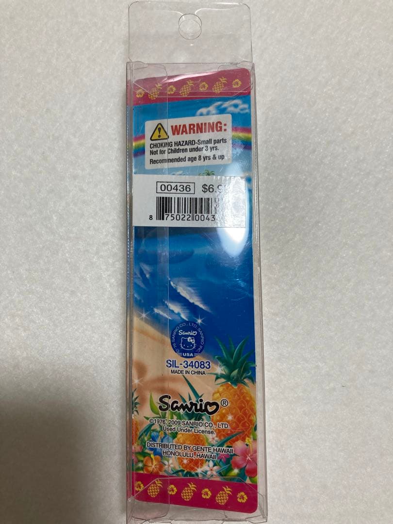 ハローキティ ハワイ限定 パイナップル ストラップ　根付け　ご当地キティ