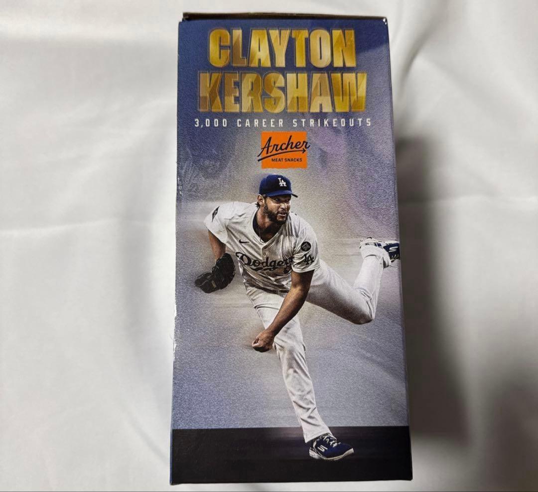 【球場限定】Clayton Kershaw 3000奪三振 記念 ボブルヘッド