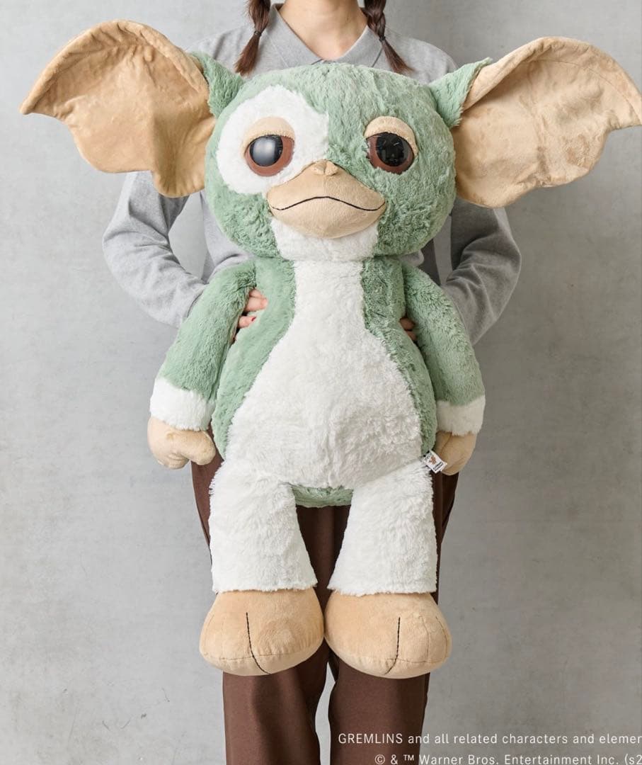 新品　GREMLINS グレムリン　ギズモ ミントグレー Heart 80cm