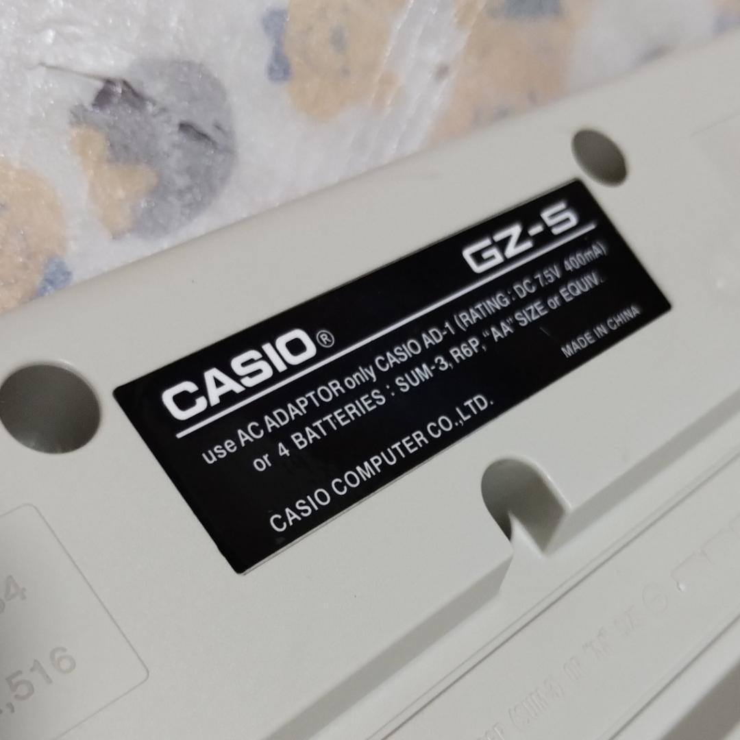 カシオ・MIDIキーボード 「 GZ-5 」純正ACアダプター付き