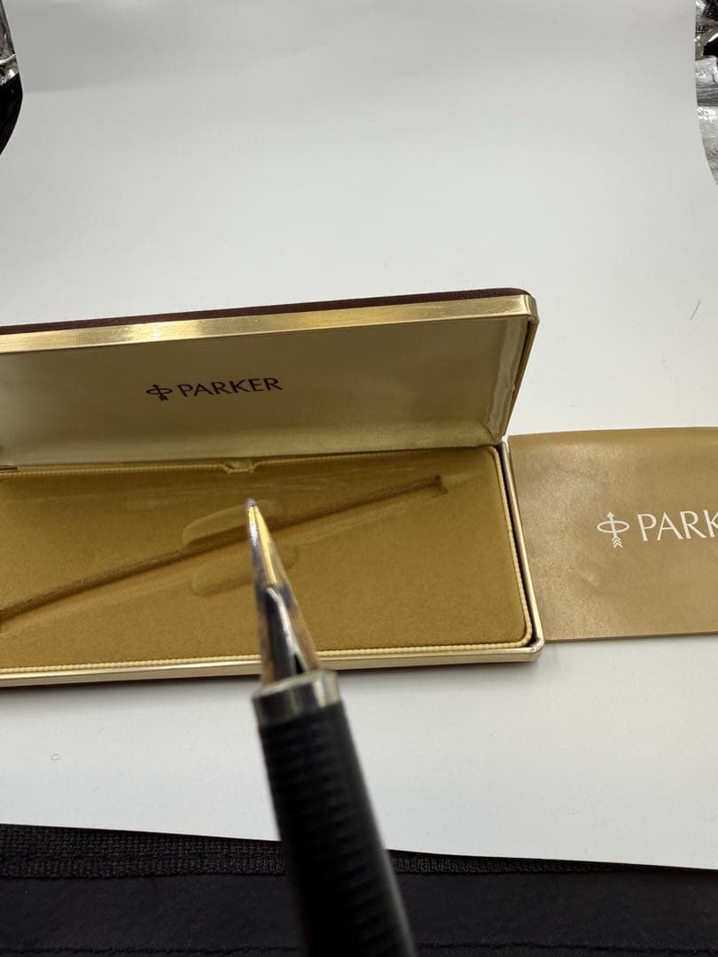 Parker グリーン 万年筆 ケース付き