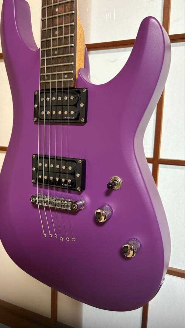 Schecter C-6 デラックスサテンパープルエレキギター