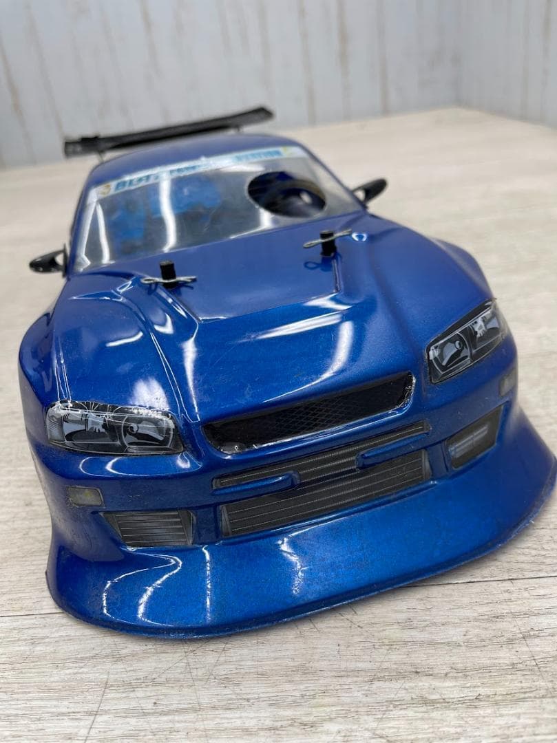 1/10 タミヤ エンジン ラジコンカー R34 GT-R TGS-Rシャーシ