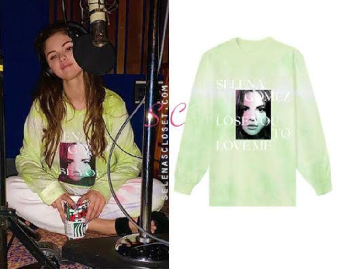 ミュージシャン Selena Gomez LYTLM TIE DYE LS TEE L