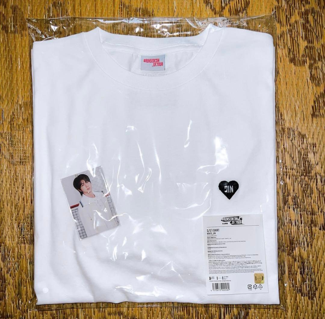 BTS ジン RUNSEOKJIN in JAPAN白 Tシャツ JIN サイズ