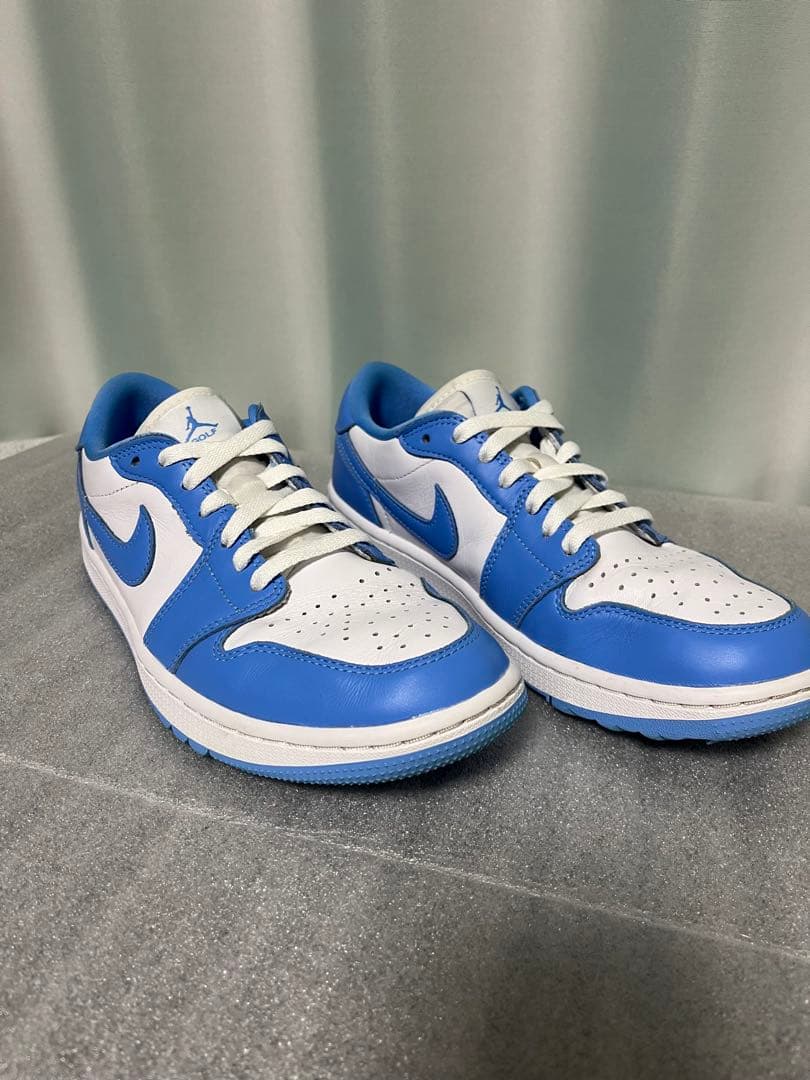 【美品】NIKE AIR JORDAN 1 LOW G ホワイト/ブルー