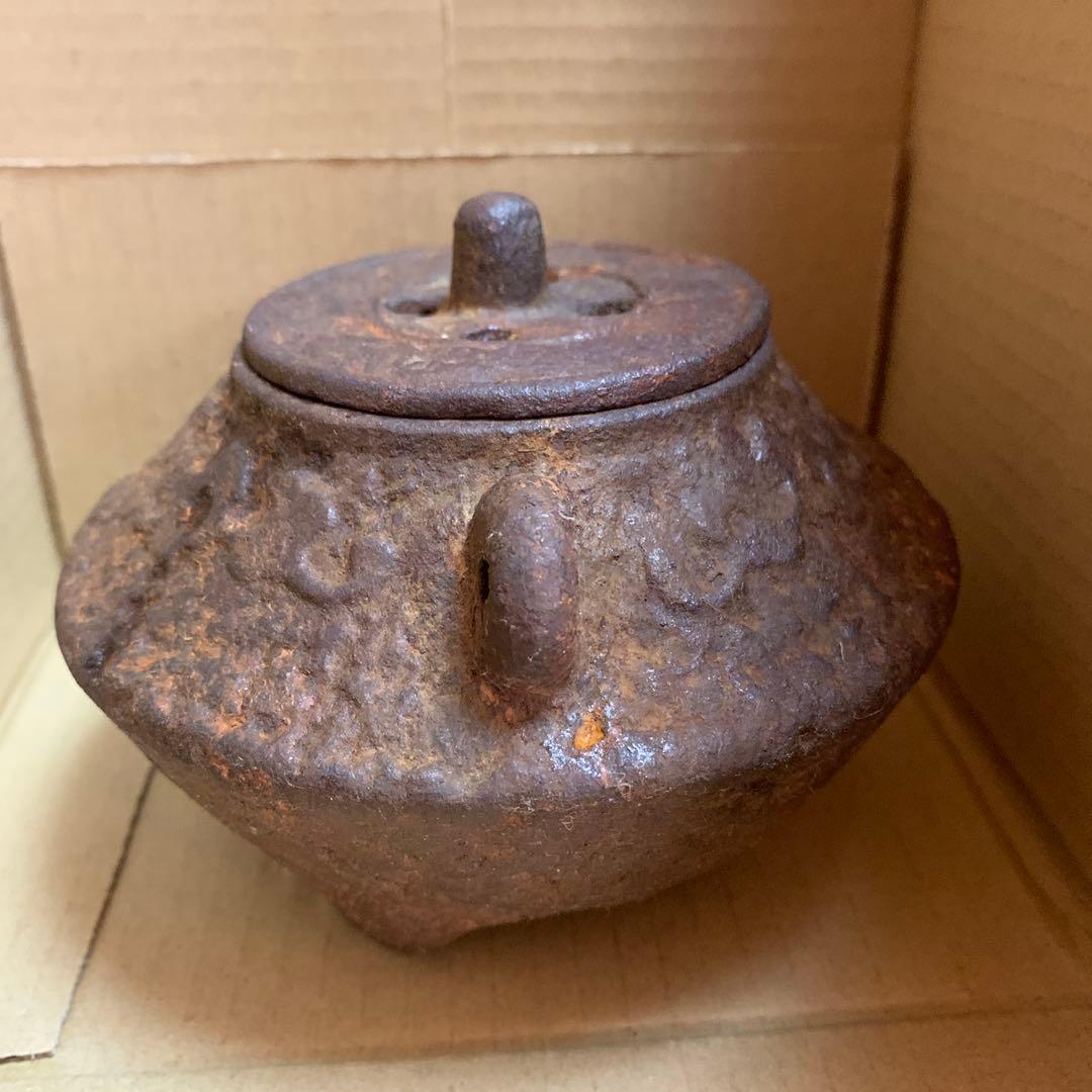 古鉄　香炉　茶釜形　骨董品