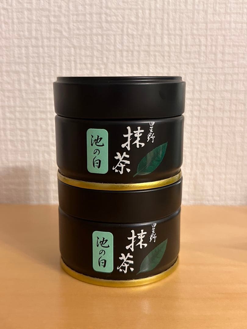 新品　星野製茶園 抹茶缶入20g 2個　池の白