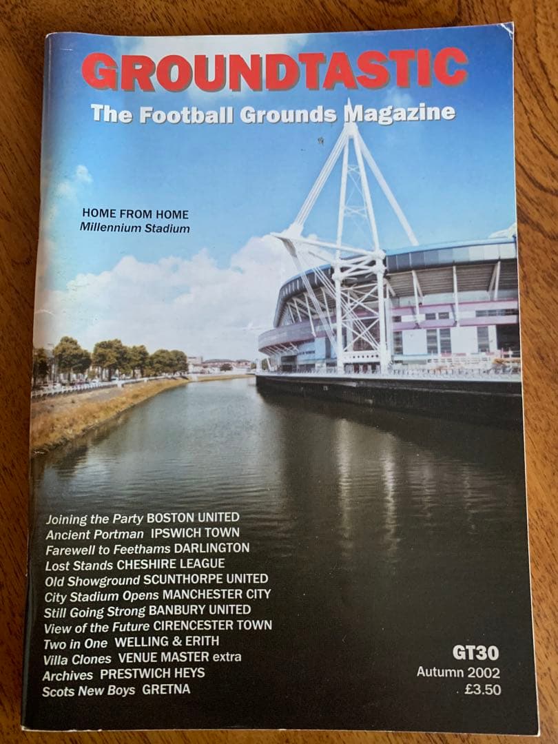 \"GROUNDTASTIC＂英国フットボールグラウンドマガジン季刊4冊・個人発行