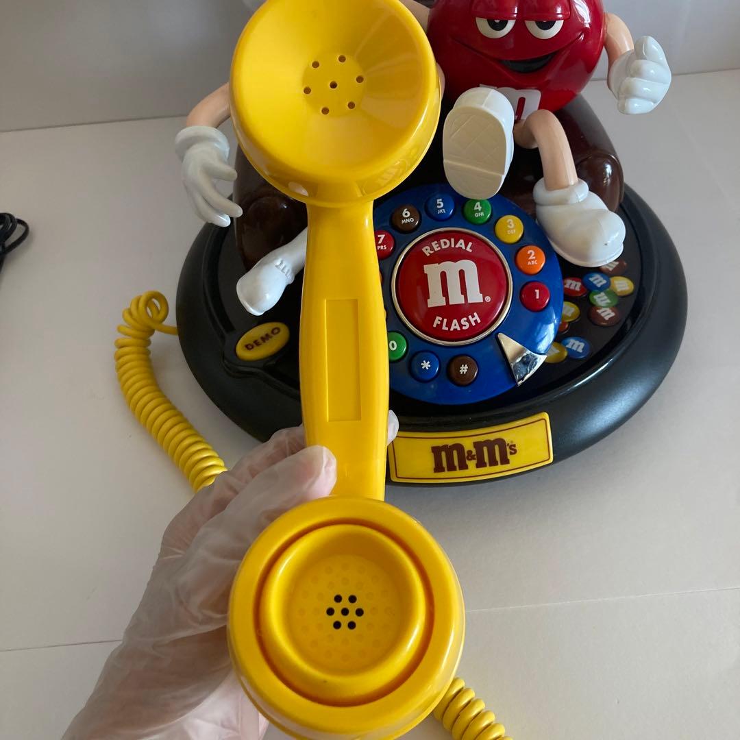 m&m's エムアンドエムズ キャラクターのおしゃべりする電話機 実際に使用可能
