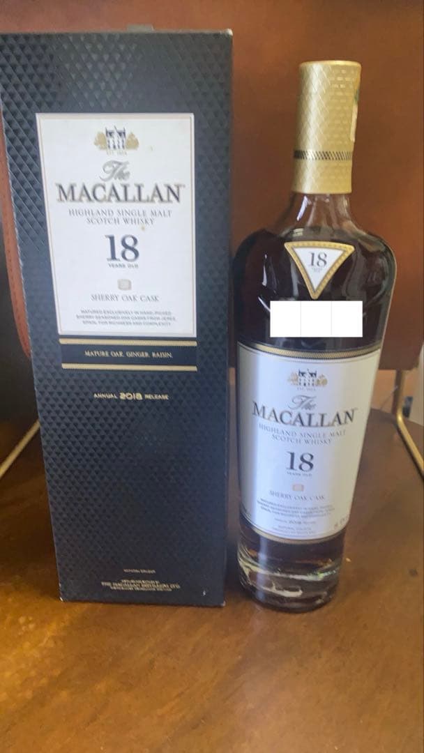 MACALLAN 18年 2018年リリース　シェリーオーク樽箱付きマッカラン