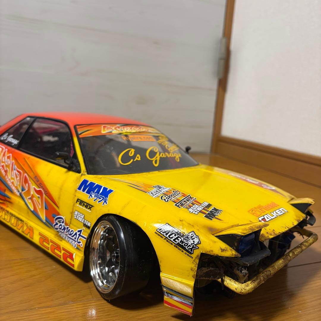 ヨコモ s13 ワンビア 180sx フロント移植 ボロ車仕様