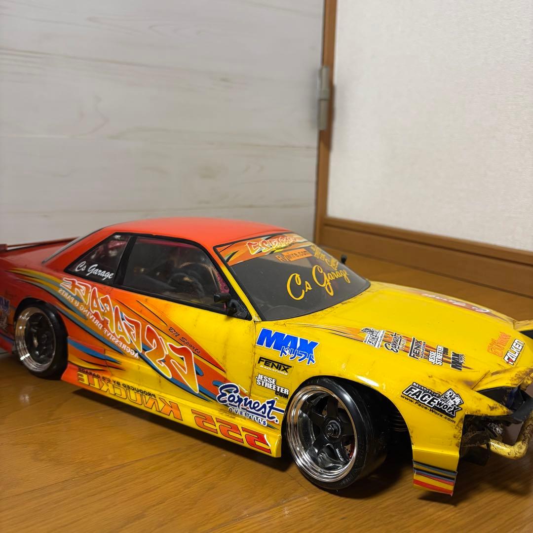 ヨコモ s13 ワンビア 180sx フロント移植 ボロ車仕様