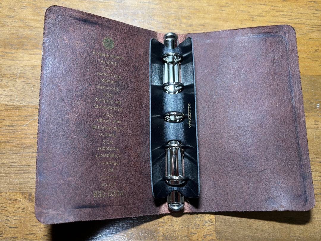 PLOTTER 5穴リングレザーバインダー プエブロ ミニ5サイズ ブラウン