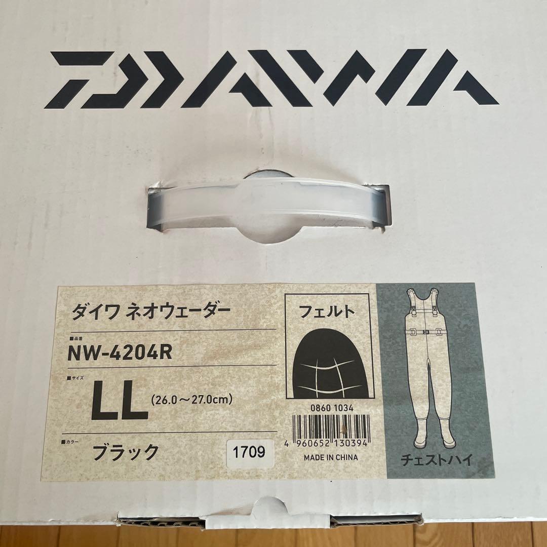 [新品未使用]ダイワ ネオウェーダー　NW-4204R LL ブラック