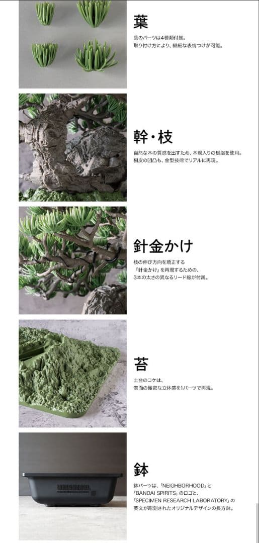 盆栽　プラモデル　　Bonsai Model Kit　NEIGHBORHOOD