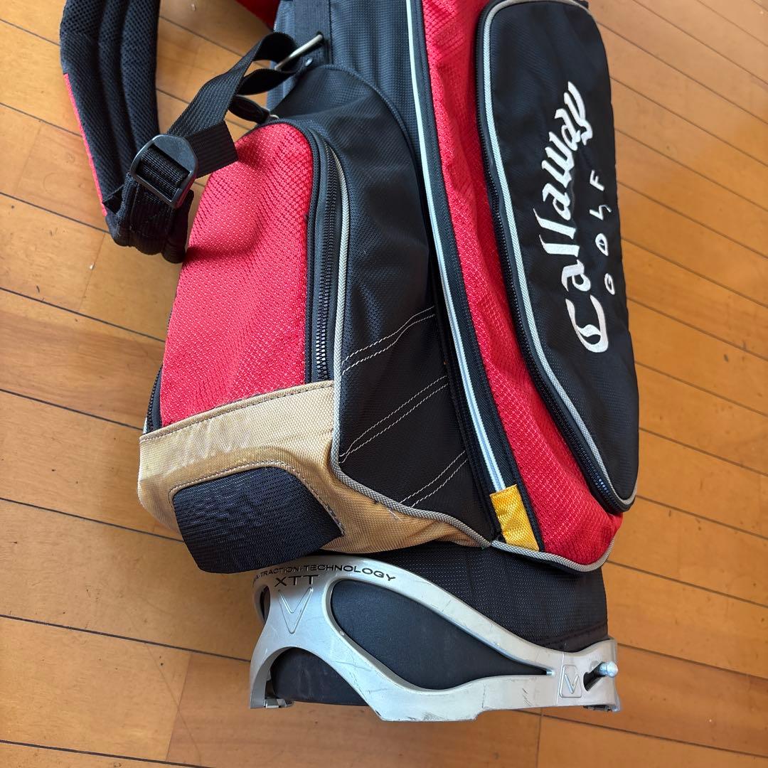 Callaway ゴルフキャディバッグ 赤黒 5仕切り