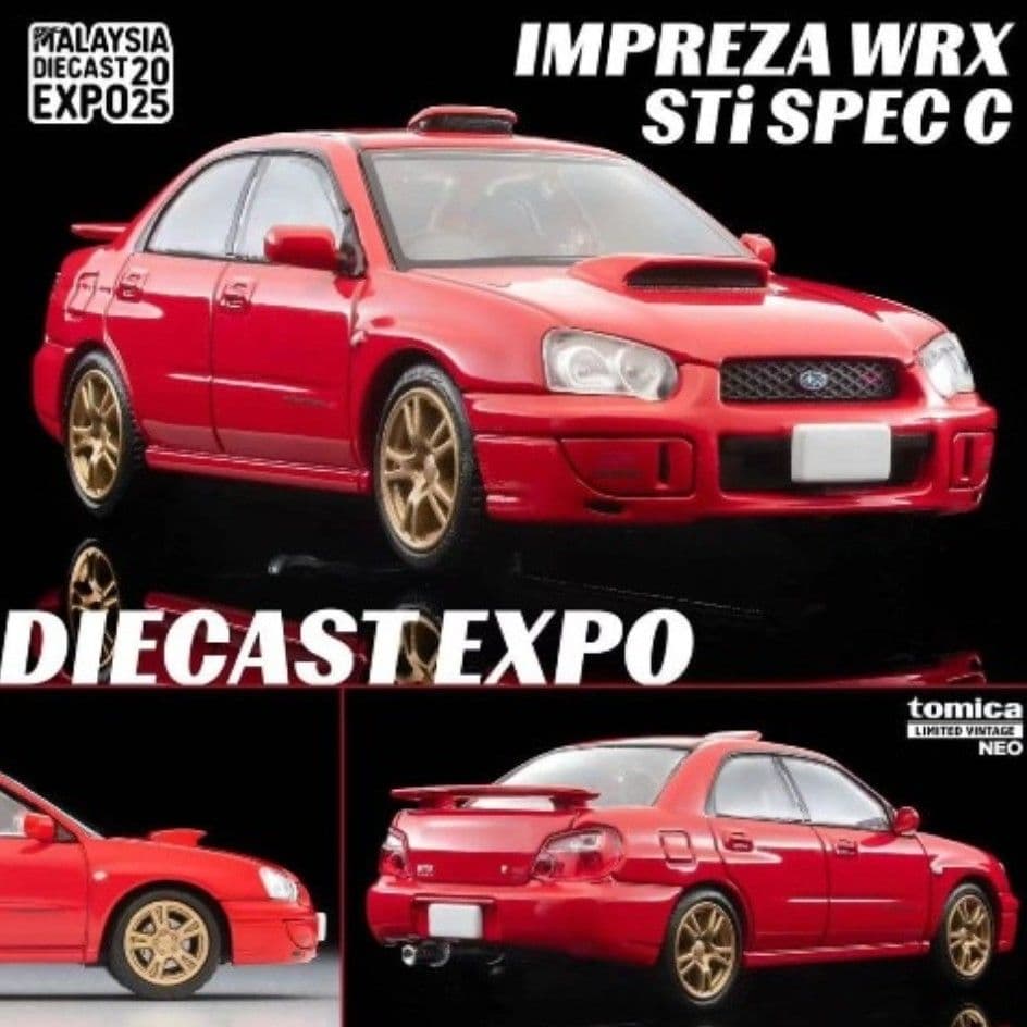 トミカリミテッドヴィンテージネオ スバル インプレッサ WRX STi (赤)