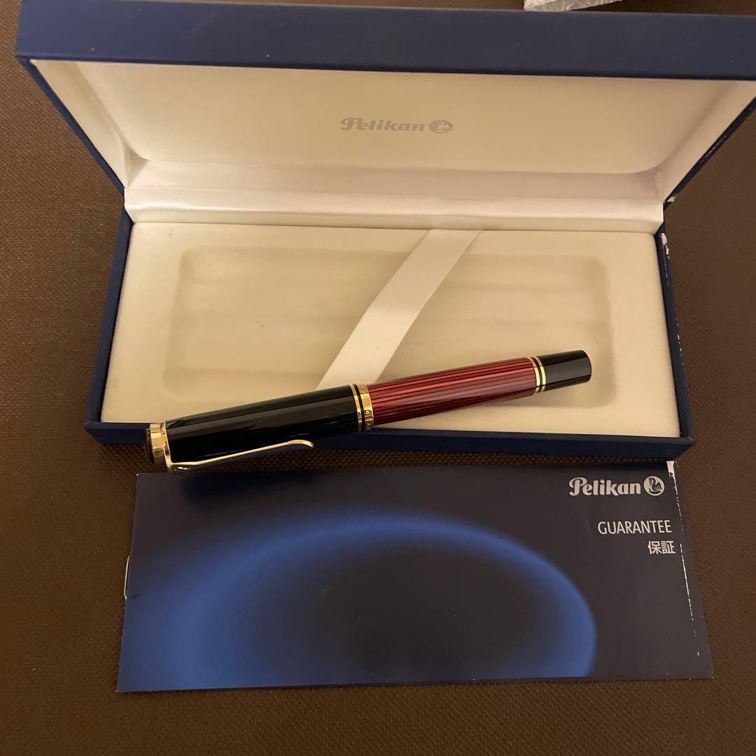 お*ん様 Pelikan 万年筆 黒と赤 未使用