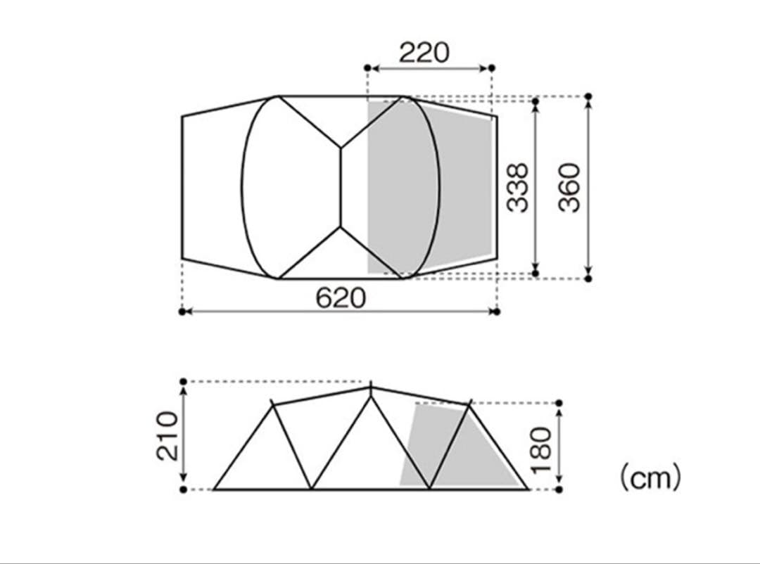  peak / ランドネストシェルター ＆ ルーフシート〔セット〕