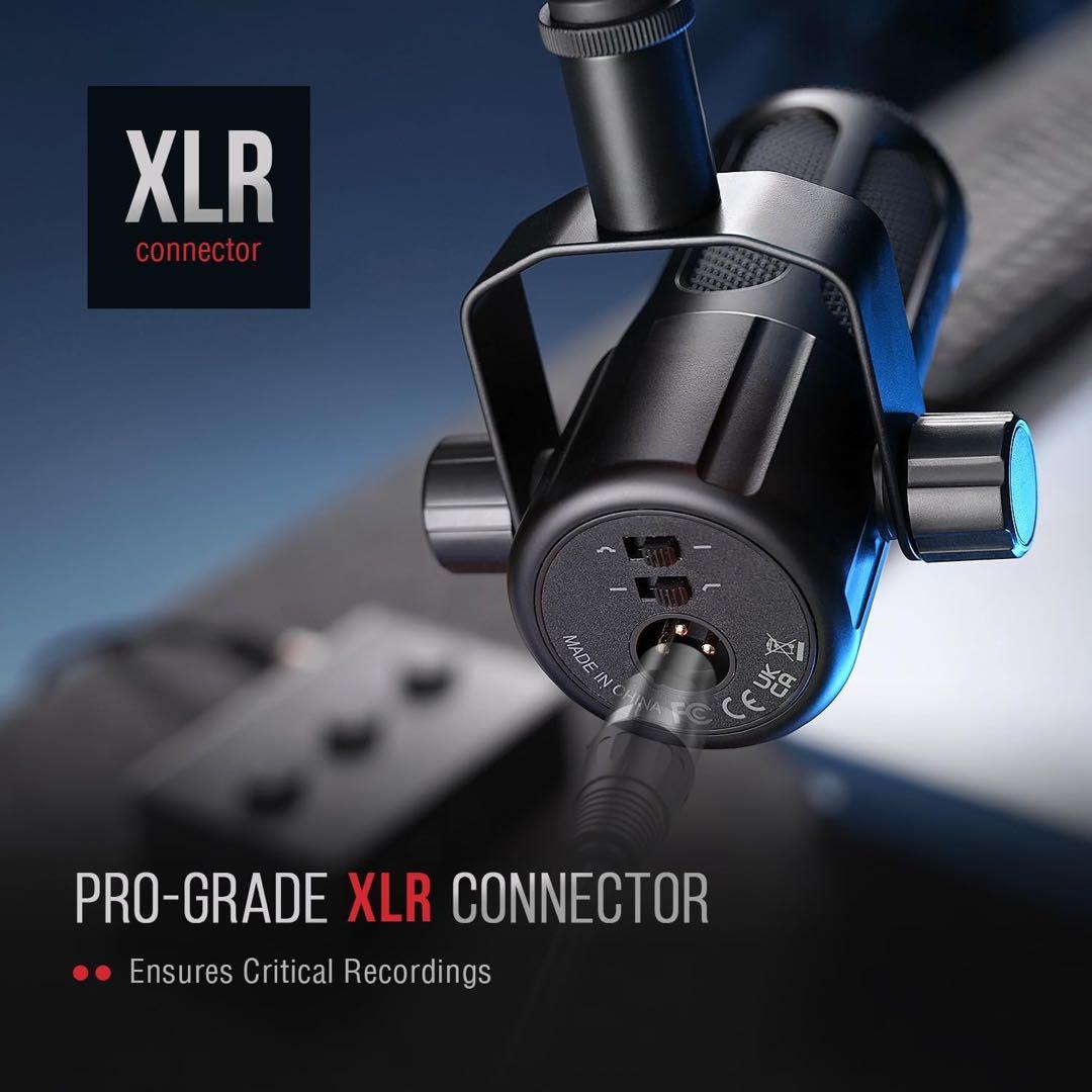 FIFINE XLR 高性能 ダイナミックマイク XLR端子のみ搭載 同