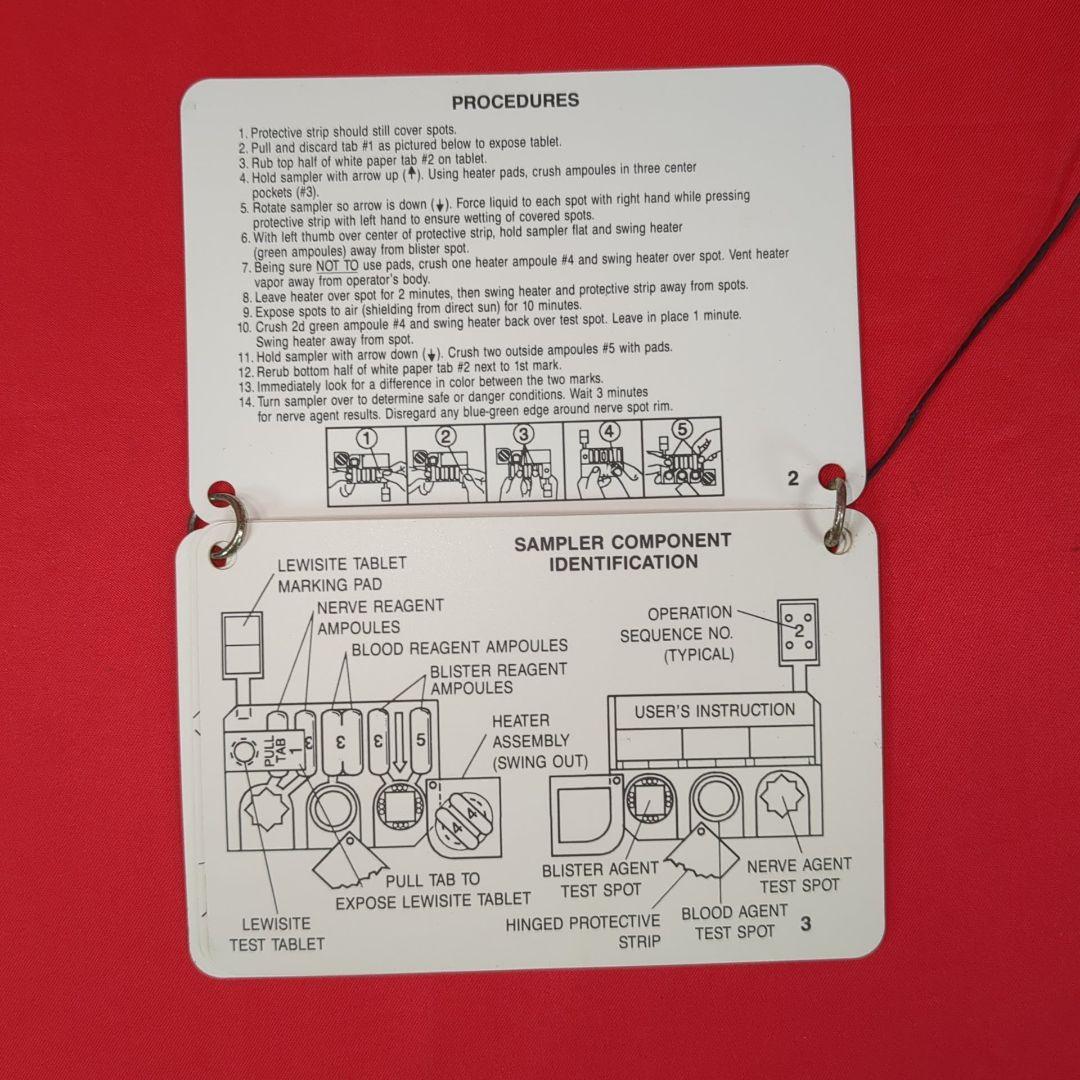 アメリカ軍 M256A1 DETECTOR KIT CHEMICAL AGENT