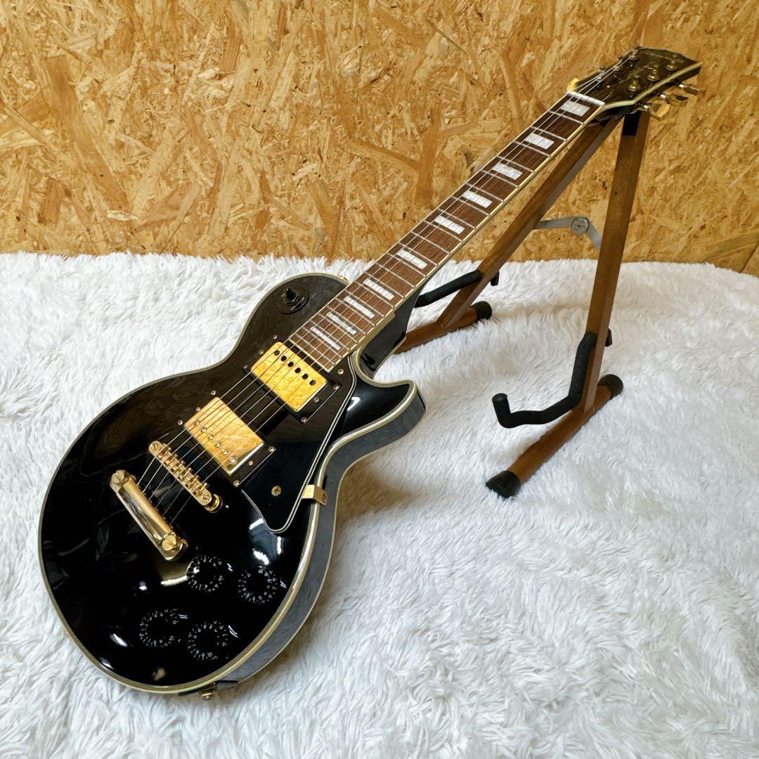 EDWARDS E-LP-50CM ミニギター レスポールカスタム アンプ内蔵