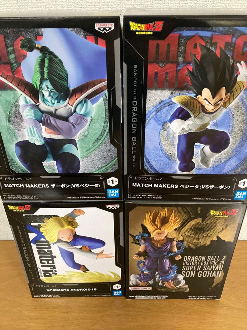 【新品・未開封】ドラゴンボール　ベジータ　ザーボン　孫悟飯　人造人間18号
