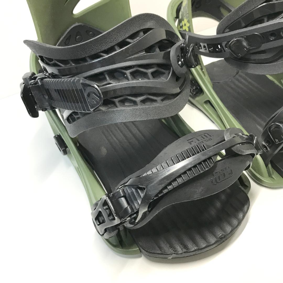 【良品】FLUX GS ビンディング 花柄 オリーブグリーン フラワー S/M