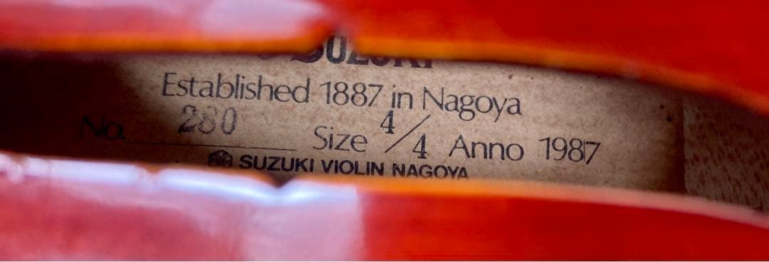 値下げ・SUZUKI バイオリン 4/4 N.280
