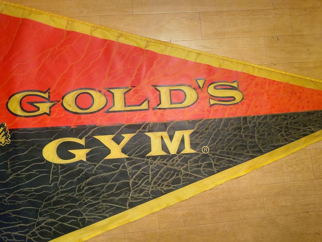 ボディビル,プロレス,格闘技★GOLD'S GYM ゴールドジム バーナー 旗