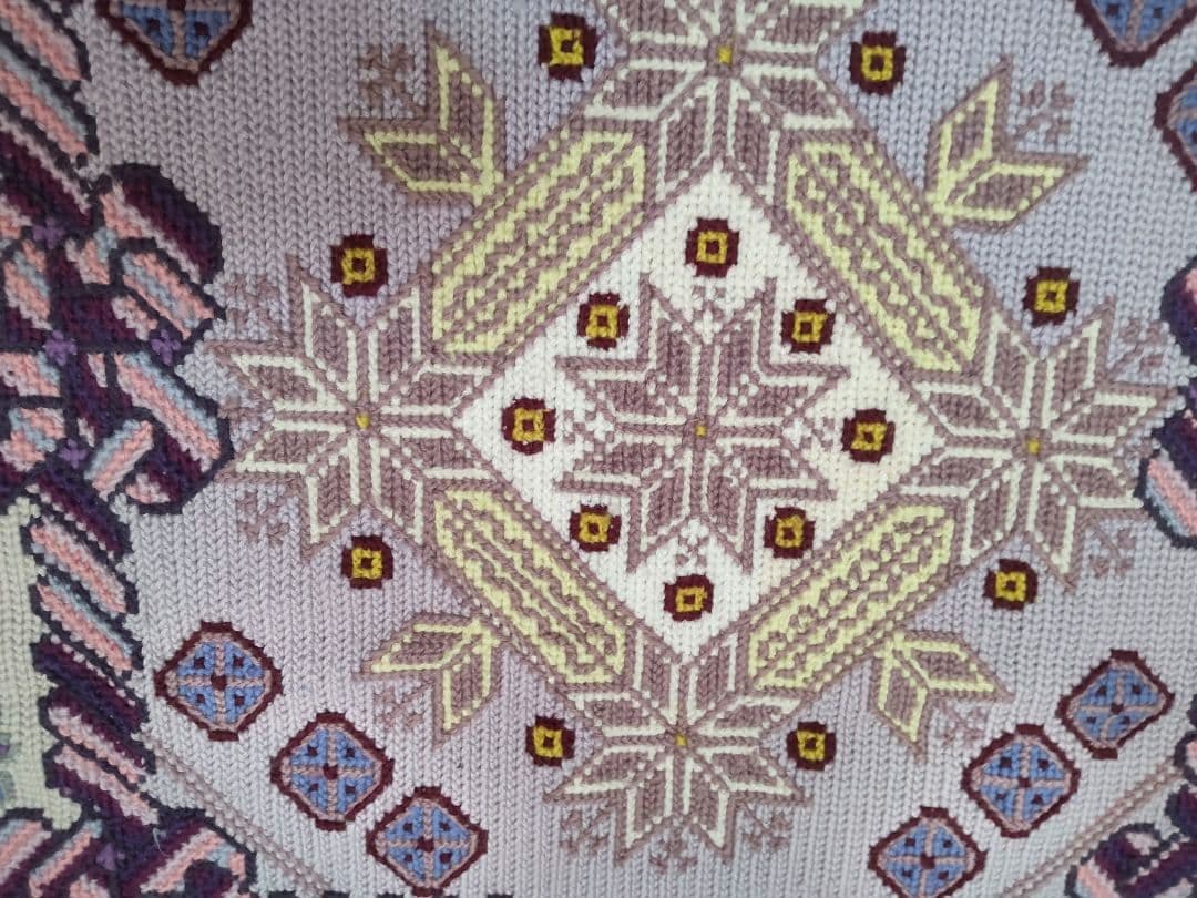 フランスアンティーク 刺繍 壁飾り ハンドステッチ タペストリー ポスター#5